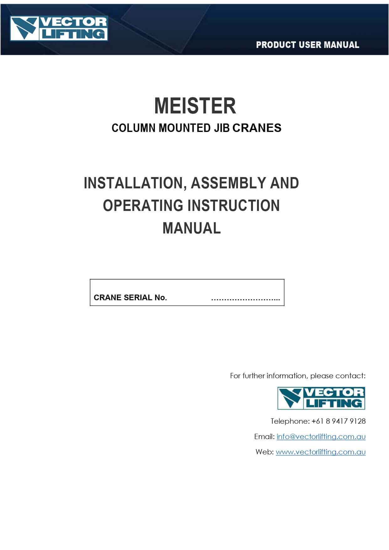 Manuals - Vector Lifting Vector Lifting