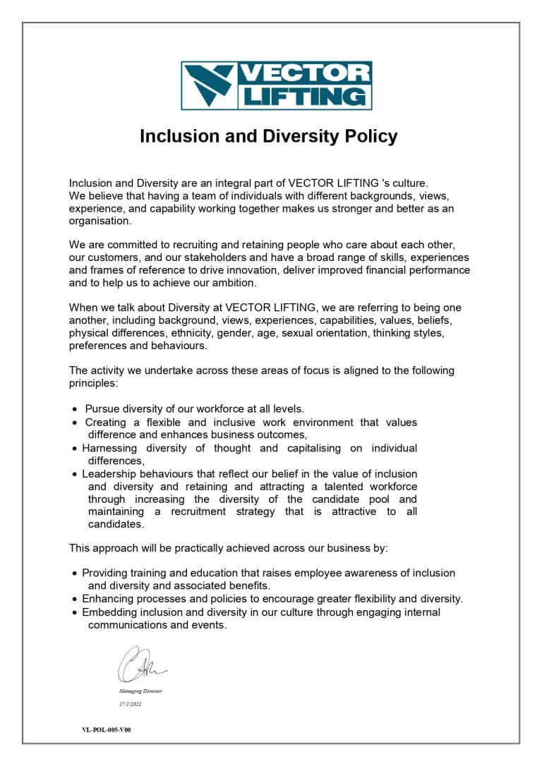 Certifications and Policies